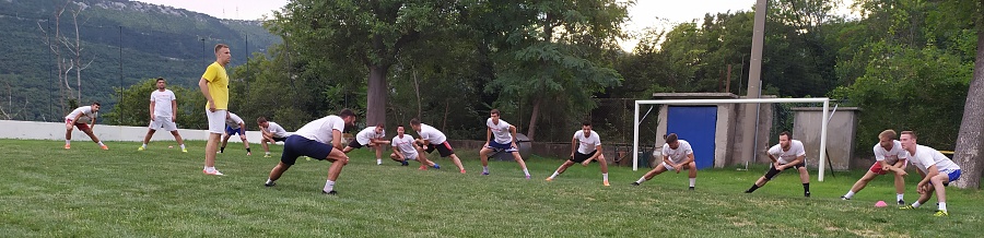 Novi trener Neven Grbac i njegov pomoćnik Đemo Iljazi odradili prvi ...